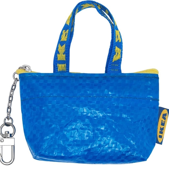 IKEA | Bags | Nwt Ikea Blue And Yellow Mini Bag With Quilted Design ...